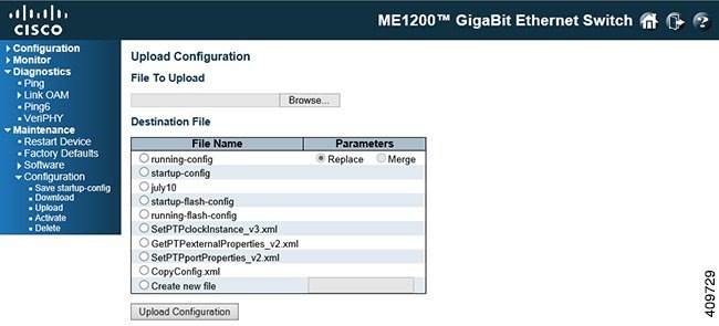 Cisco ME 1200 Series Carrier Ethernet Access Device Web Interface User ...