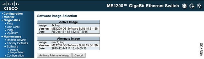 Cisco ME 1200 Series Carrier Ethernet Access Device Web Interface User ...
