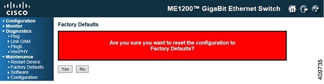 Cisco ME 1200 Series Carrier Ethernet Access Device Web Interface User ...