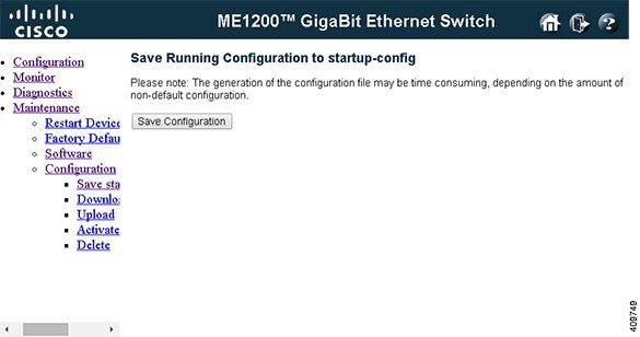 Cisco ME 1200 Series Carrier Ethernet Access Device Web Interface User ...