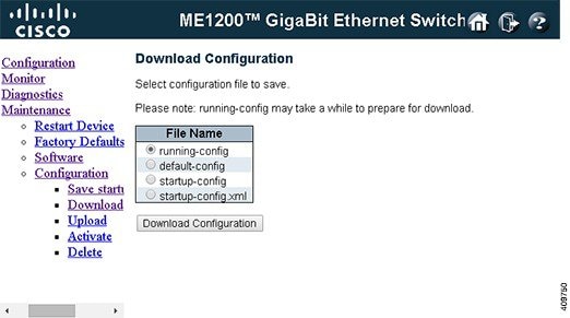 Cisco ME 1200 Series Carrier Ethernet Access Device Web Interface User ...