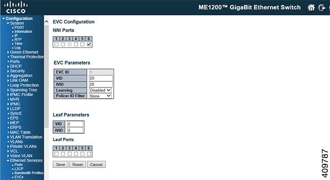 Cisco ME 1200 Series Carrier Ethernet Access Device Web Interface User ...