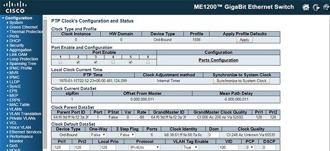 Cisco ME 1200 Series Carrier Ethernet Access Device Web Interface User ...