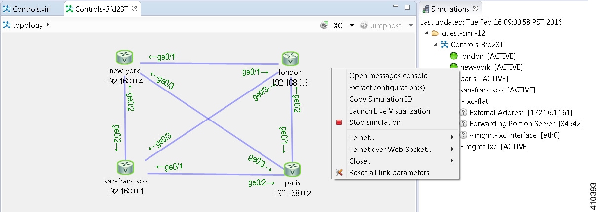 Cisco Modeling Labs Corporate Edition User Guide Release 12 Simulate The Topology Cisco