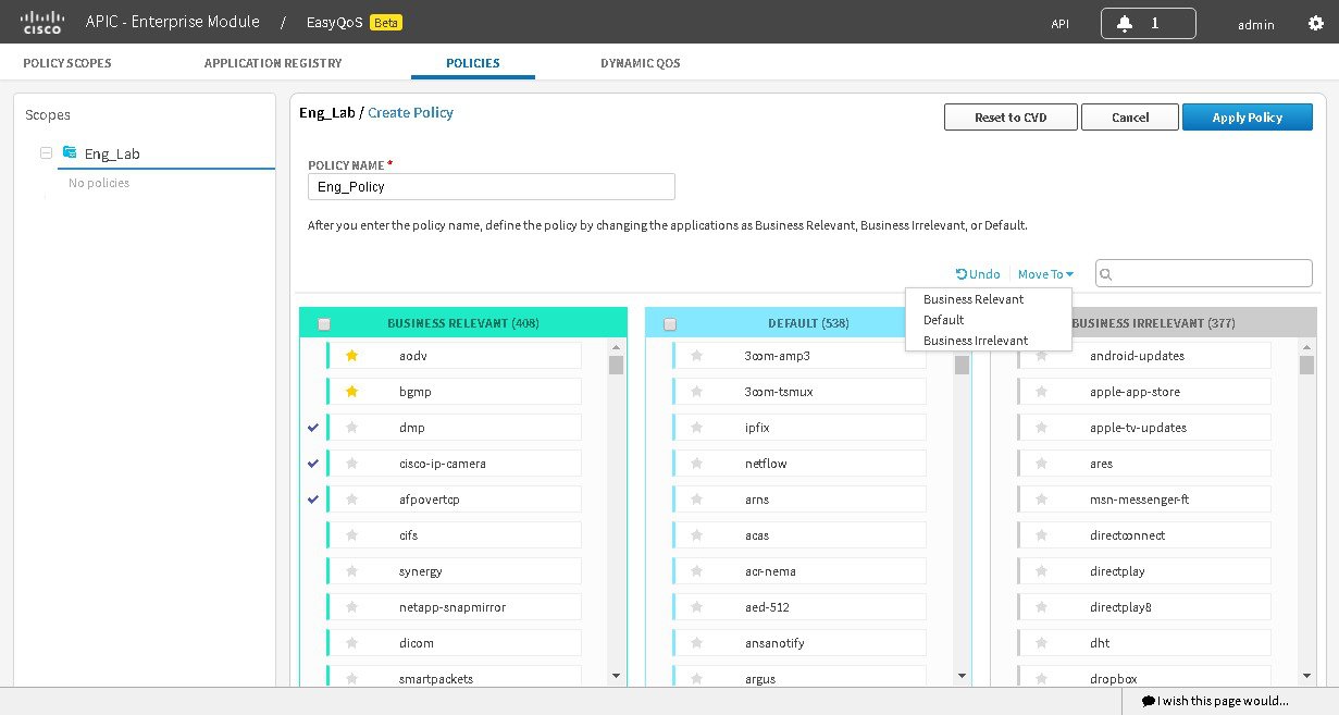 Cisco Application Policy Infrastructure Controller Enterprise Module Configuration Guide
