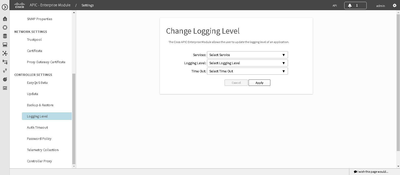 Cisco Application Policy Infrastructure Controller Enterprise Module Deployment Guide Release 1