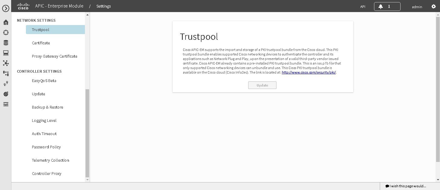 Cisco Application Policy Infrastructure Controller Enterprise Module Deployment Guide Release 1
