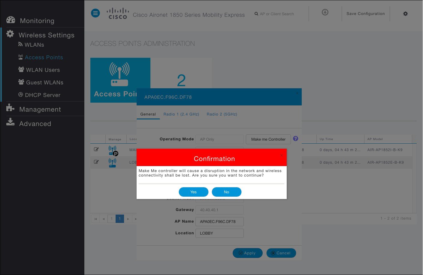 Cisco Mobility Express Deployment Guide–Release 8.3.102.0 - Master AP ...