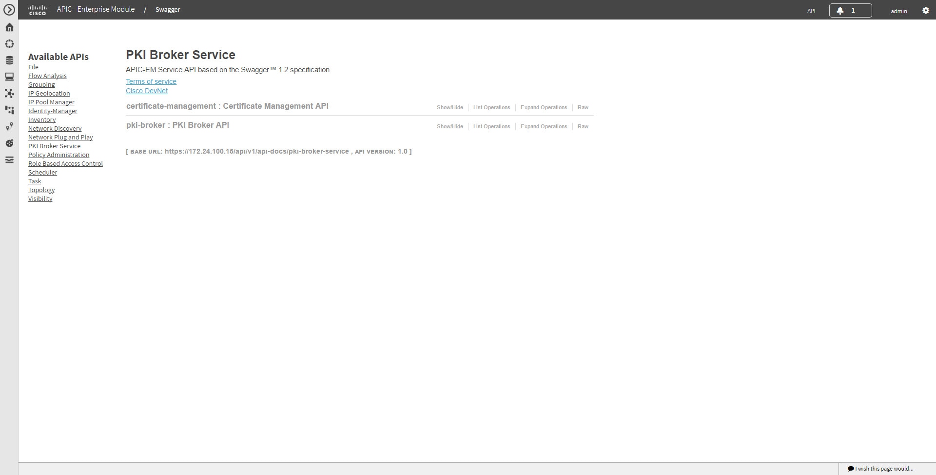 Cisco Application Policy Infrastructure Controller Enterprise Module ...
