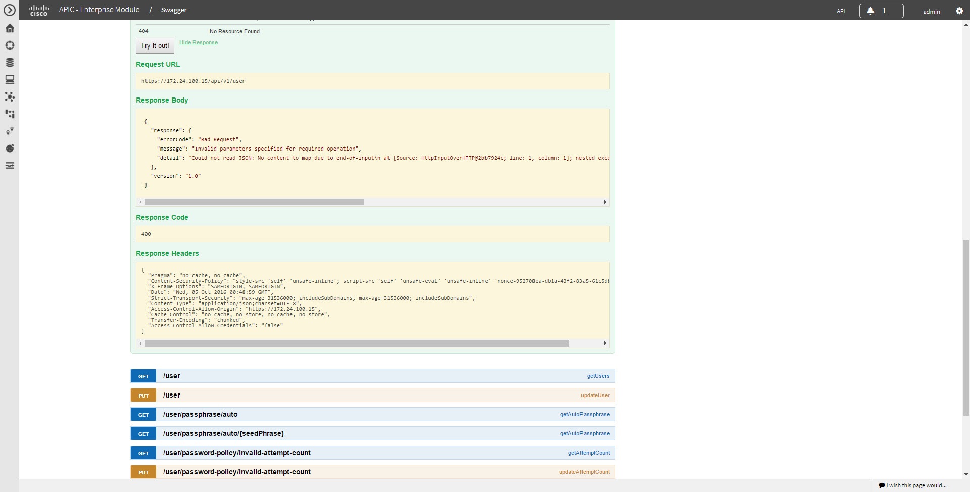 Cisco Application Policy Infrastructure Controller Enterprise Module ...