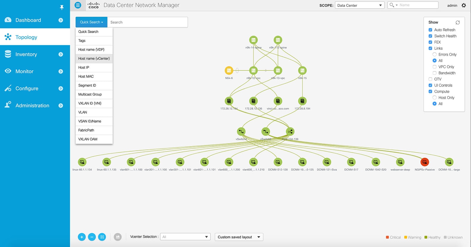 Cisco DCNM Web Client Online Help, 10.4(2) Release - Preview Features ...