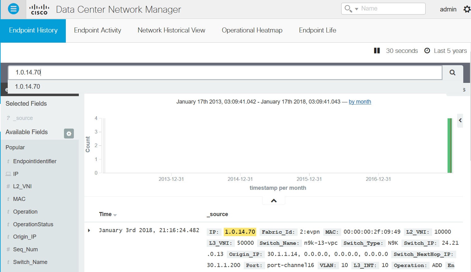 Cisco DCNM Web Client Online Help, 10.4(2) Release - Monitor [Cisco ...
