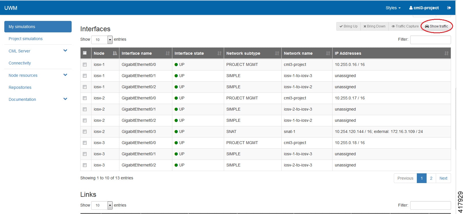 Cisco Modeling Labs Corporate Edition User Guide Release 15 Simulate The Topology Cisco 6132