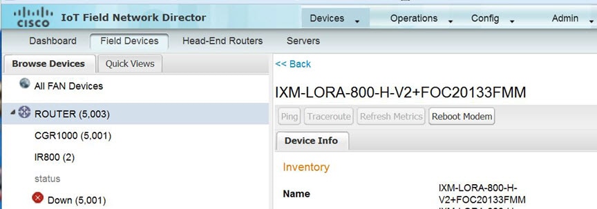Cisco IoT Field Network Director User Guide, Release 3.2.x - デバイスの管理 ...