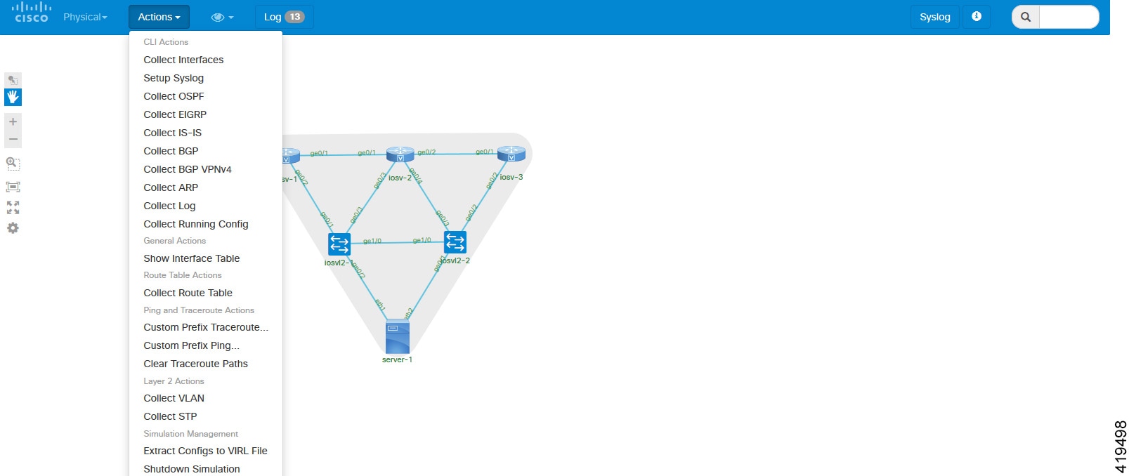 Cisco Modeling Labs Corporate Edition ユーザ ガイド、リリース 1.5 - シミュレーションの可視化 ...
