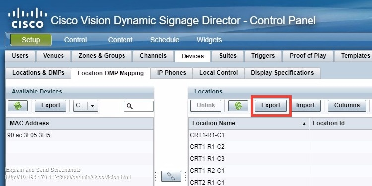 Cisco Vision Director Bulk Administration Tool - Cisco