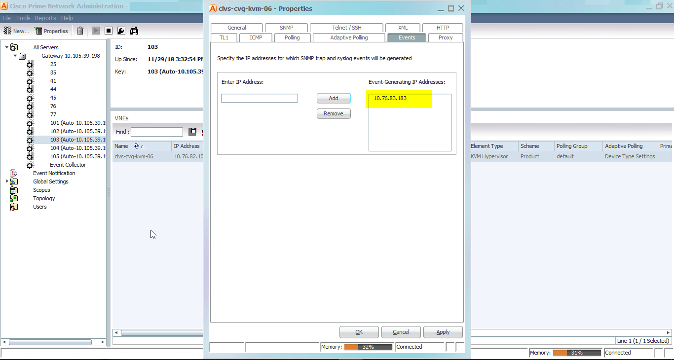 Cisco Prime Network Customization Guide, 5.2 - Support of KVM Hypervisor using VCB Customization ...