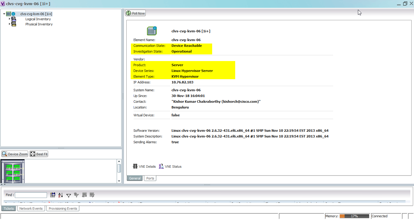 Cisco Prime Network Customization Guide, 5.2 - Support of KVM Hypervisor using VCB Customization ...