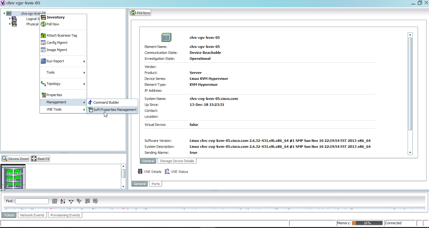 Cisco Prime Network Customization Guide, 5.2 - Support of KVM Hypervisor using VCB Customization ...