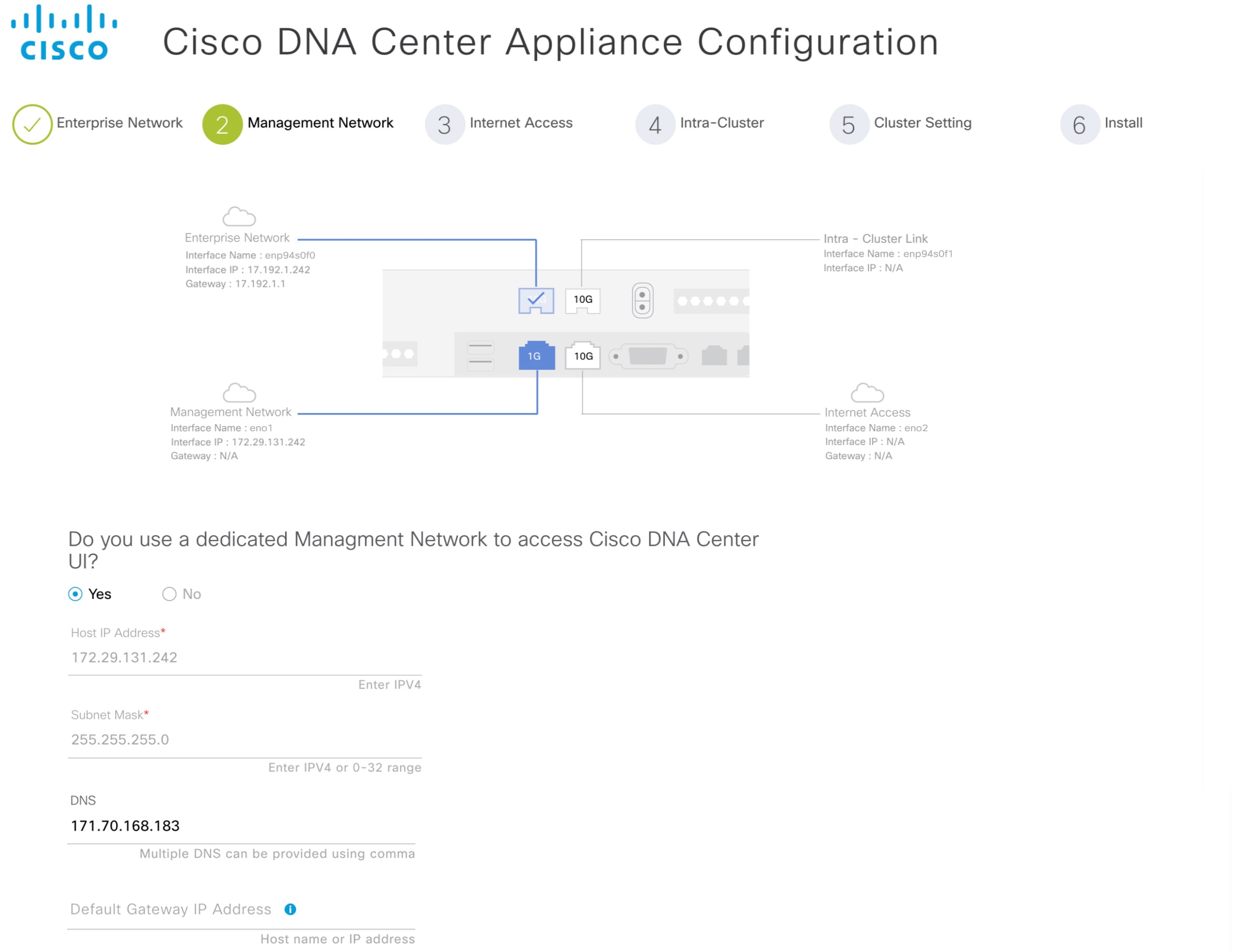 Cisco DNA Center Second-Generation Appliance Installation Guide ...