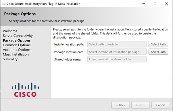 Cisco Secure Email Encryption Plug-in 1.2.1 管理者ガイド - 一括インストールの実行 [Cisco ...