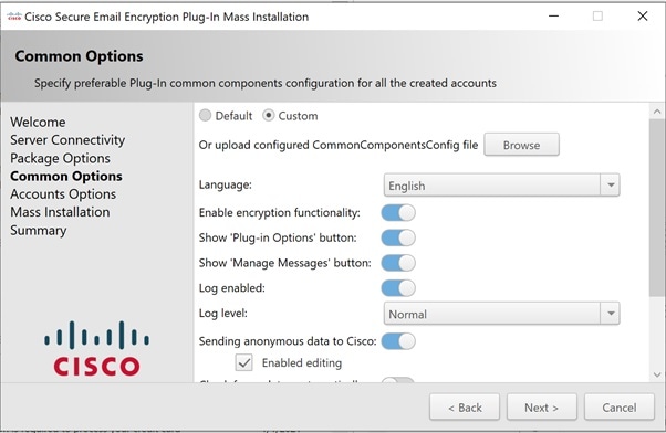 Cisco Secure Email Encryption Plug-in 1.2.1 管理者ガイド - 一括インストールの実行 [Cisco ...