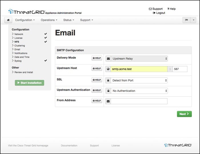 Cisco Threat Grid Appliance Setup and Configuration Guide Version 2.7 - OpAdmin Portal ...