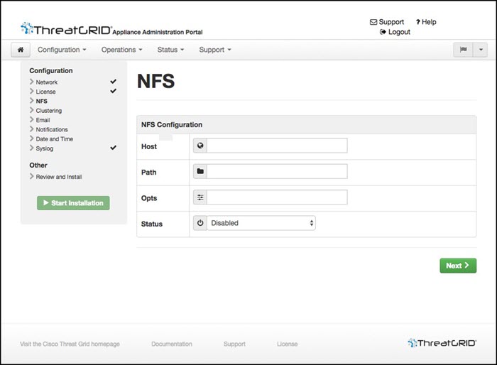 Cisco Threat Grid Appliance Setup and Configuration Guide Version 2.7 - OpAdmin Portal ...