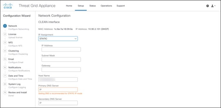 Cisco Threat Grid Appliance Getting Started Guide Version 2.11 - Admin UI Configuration [Cisco ...