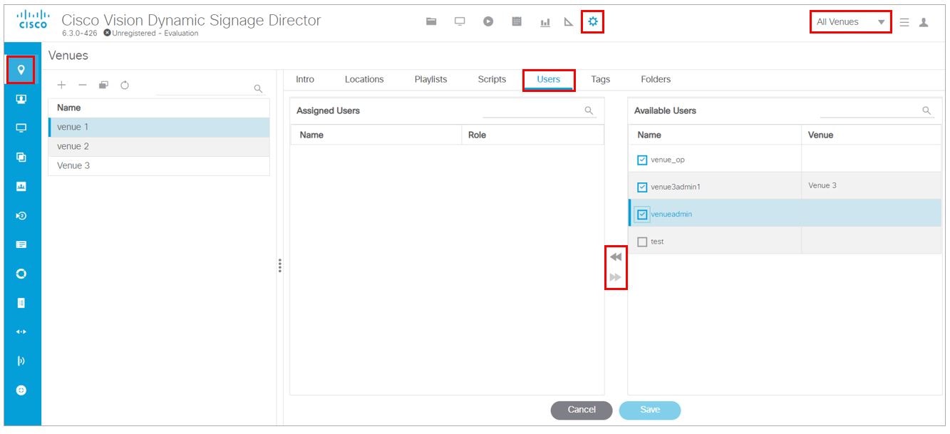 Release 6.3 and Later Releases: Cisco Vision Director Dynamic Menu ...