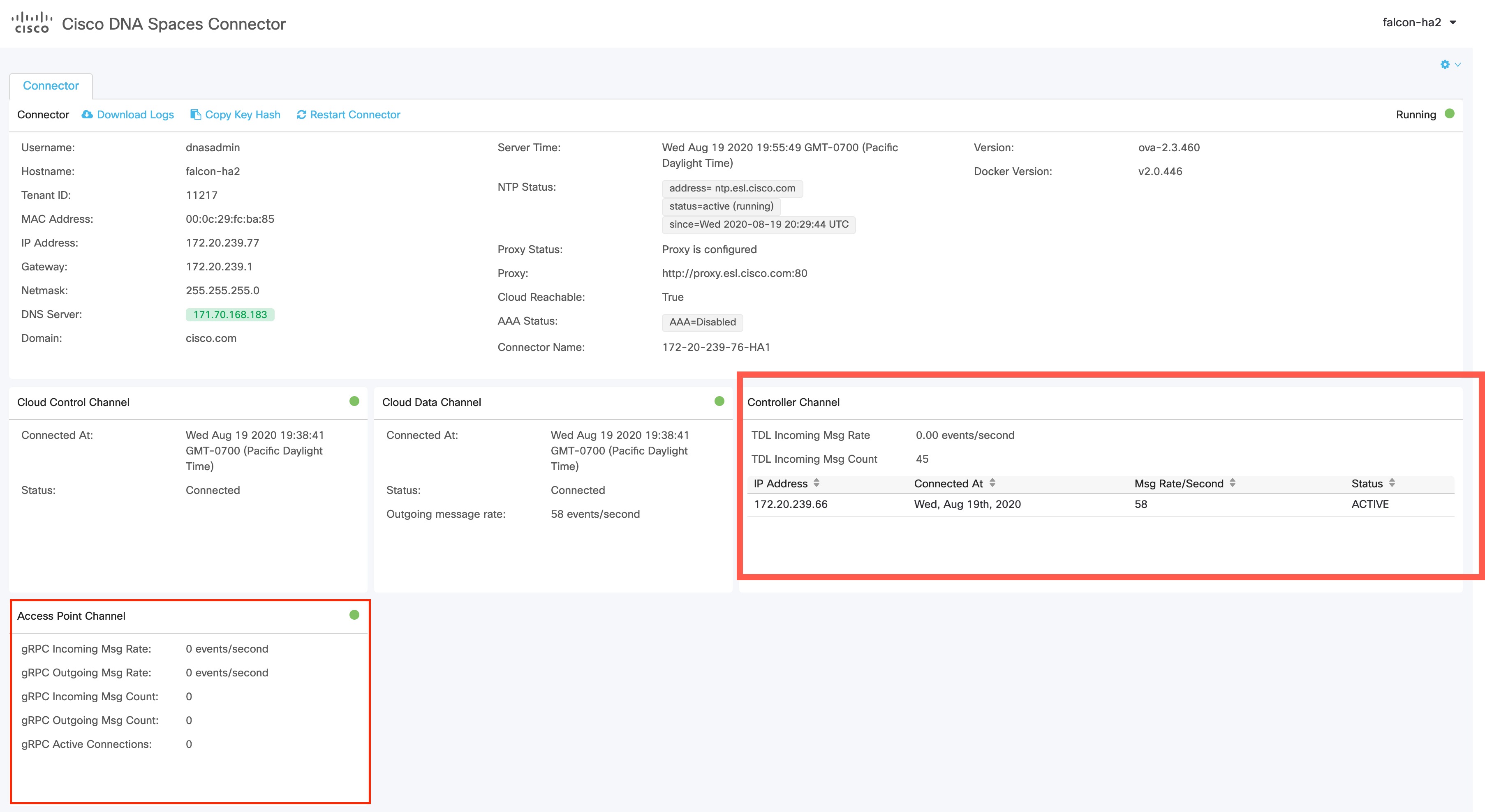 Cisco Dna Spaces Connector Configuration Guide Connectors In Active Active Cisco Dna Spaces 