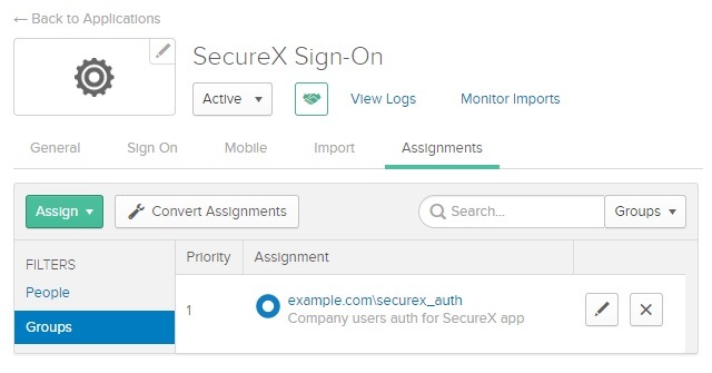 Cisco SecureX Sign-On サードパーティの ID プロバイダー統合ガイド - Okta SSO [Cisco Secure ...