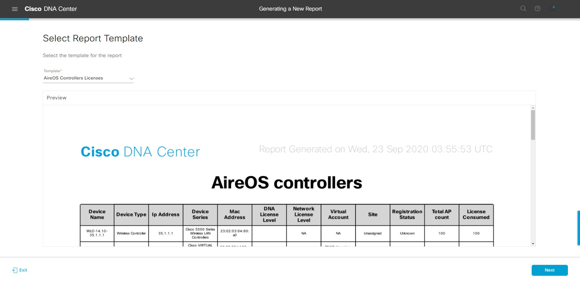 Cisco DNA Assurance User Guide, Release 2.2.1 - Reports [Support] - Cisco