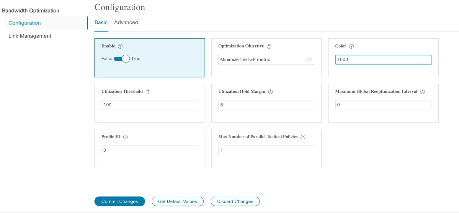 Cisco Crosswork Optimization Engine 4.1 User Guide - Use Bandwidth Optimization (BWOpt) to ...