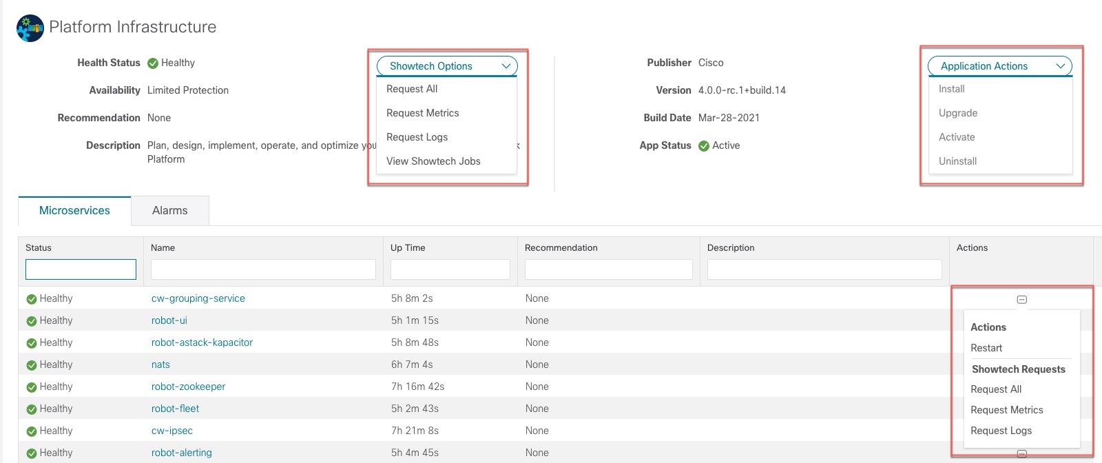 Cisco Crosswork Infrastructure 4 1 And Applications Administration Guide Manage System Health