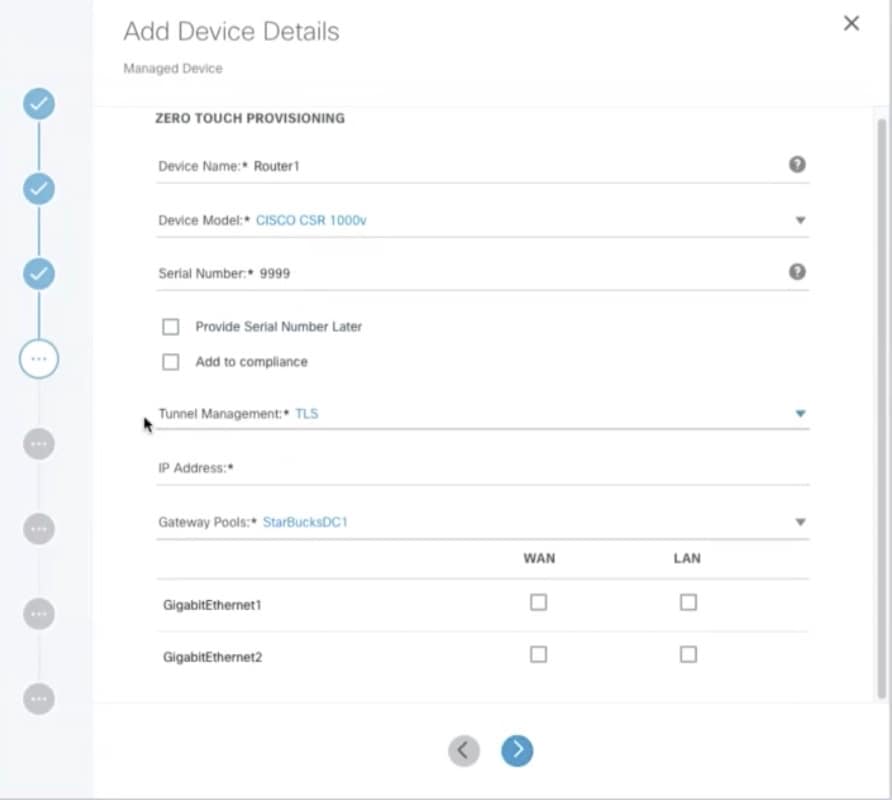 Provisioning Tasks - Cisco