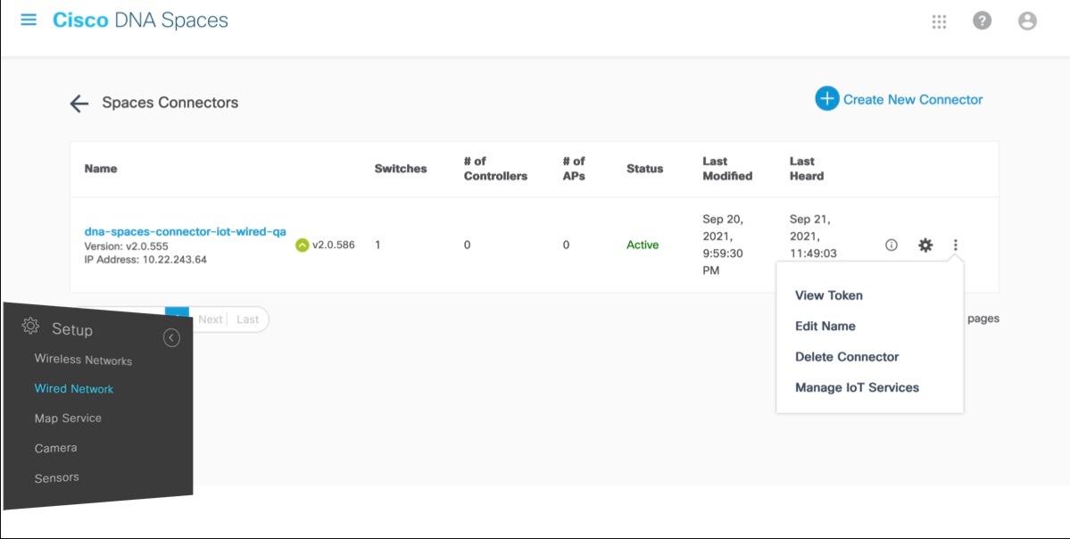 Cisco Spaces: IoT Services Configuration Guide (Wired) - Getting Started [Cisco Spaces] - Cisco
