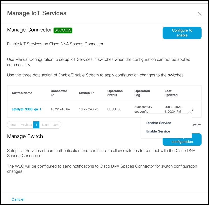 Cisco Spaces: IoT Services Configuration Guide (Wired) - Getting Started [Cisco Spaces] - Cisco