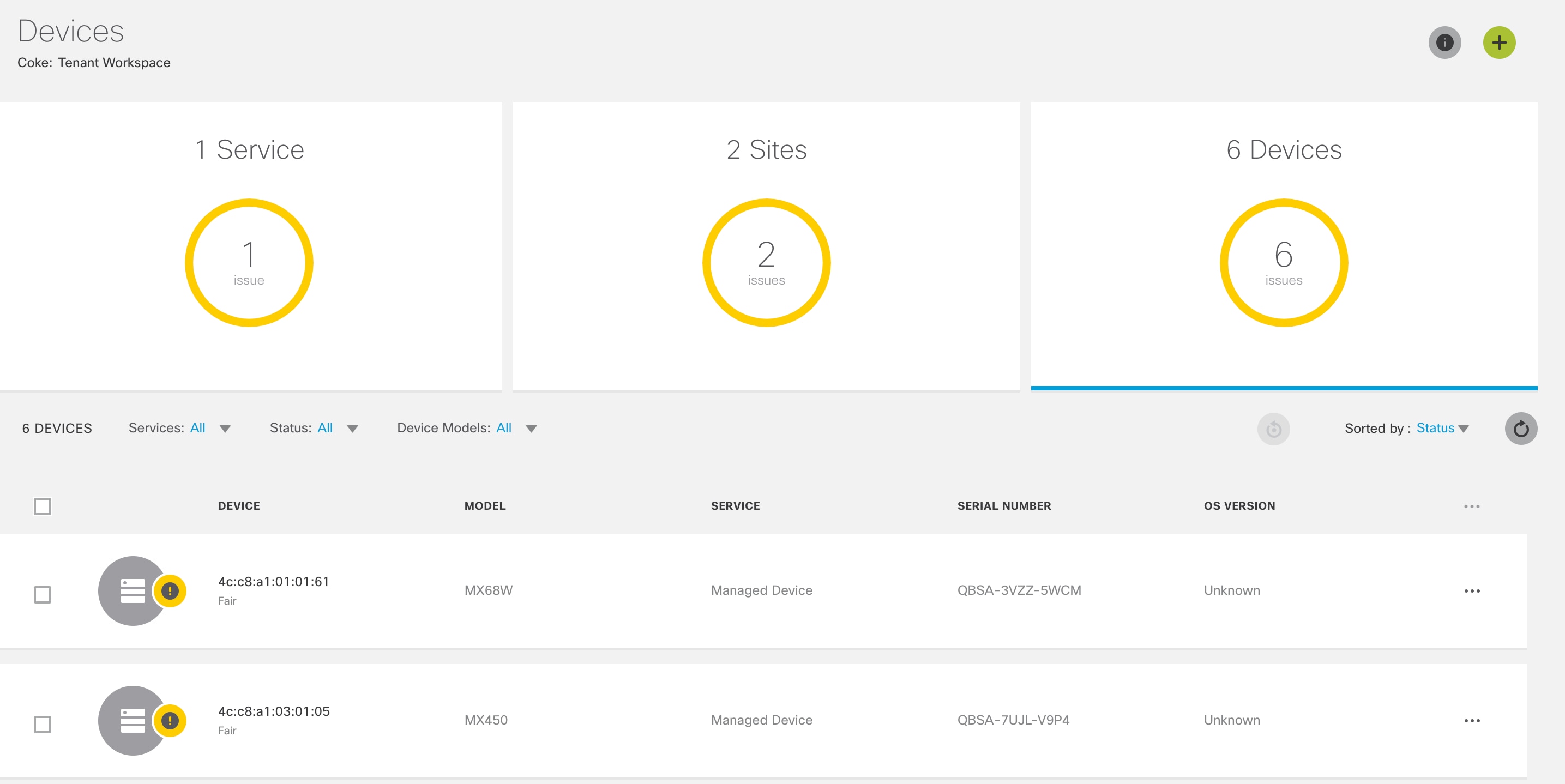 Service Monitoring - Cisco