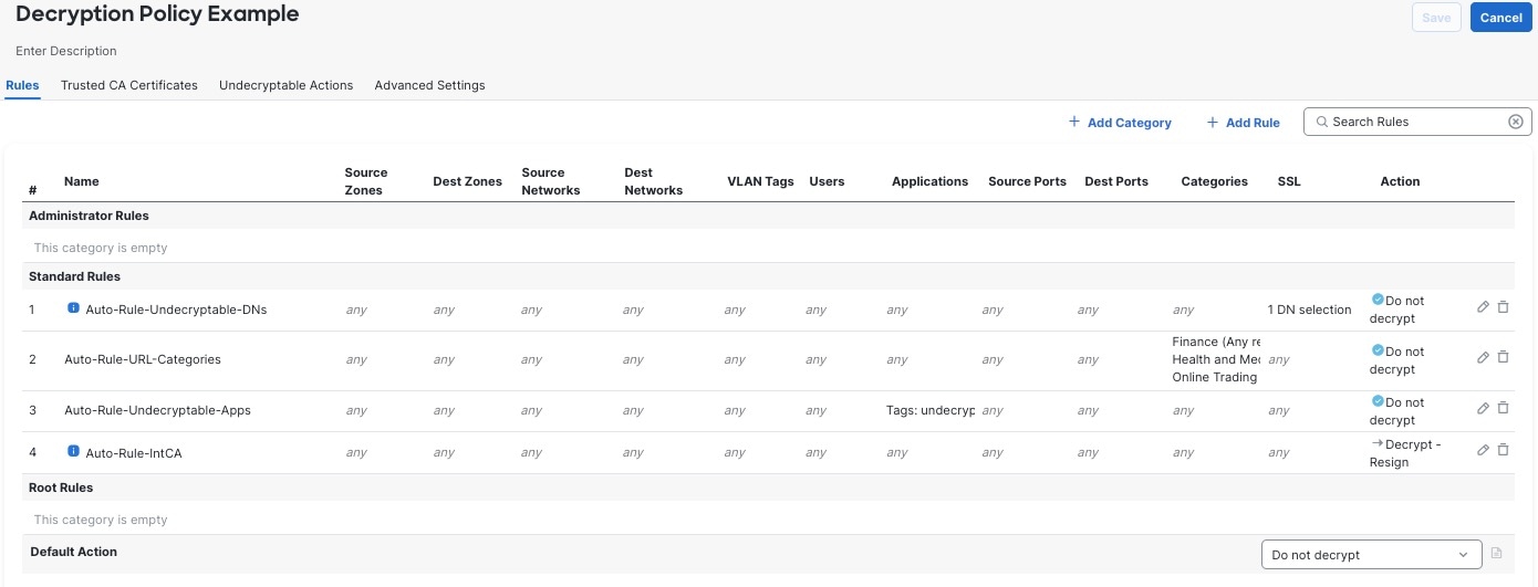Deploy Decryption Rules With Examples 76 Decryption Rules Best Practices Cisco Secure 