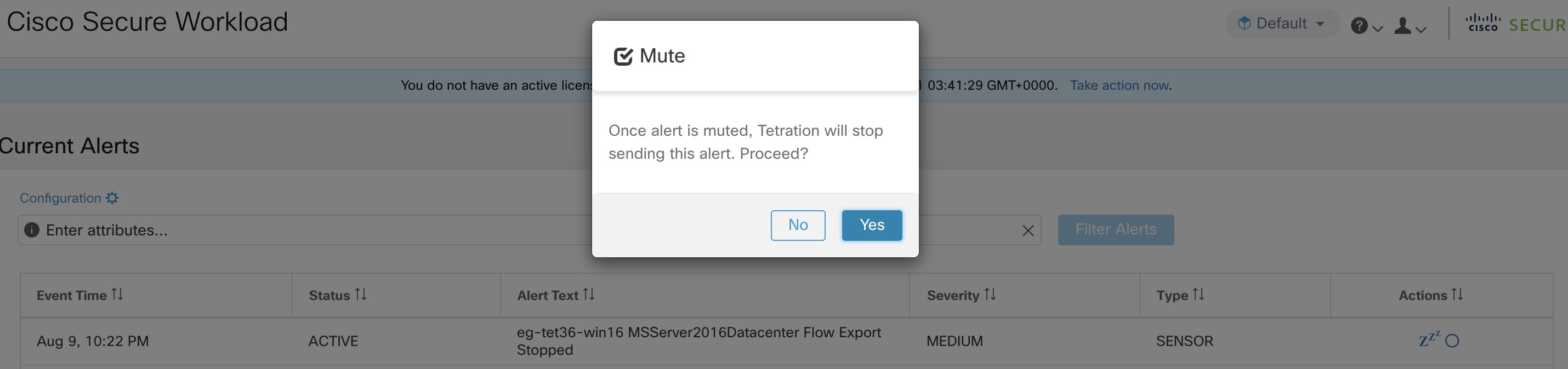 Cisco Secure Workload User Guide - Alerts [Cisco Secure Workload] - Cisco