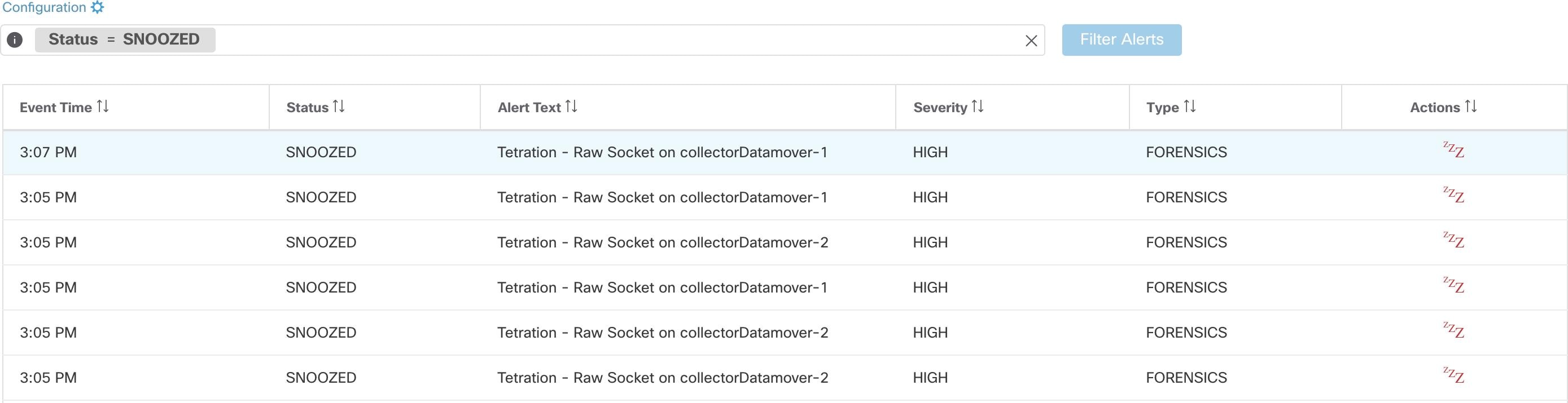Cisco Secure Workload User Guide - Alerts [Support] - Cisco
