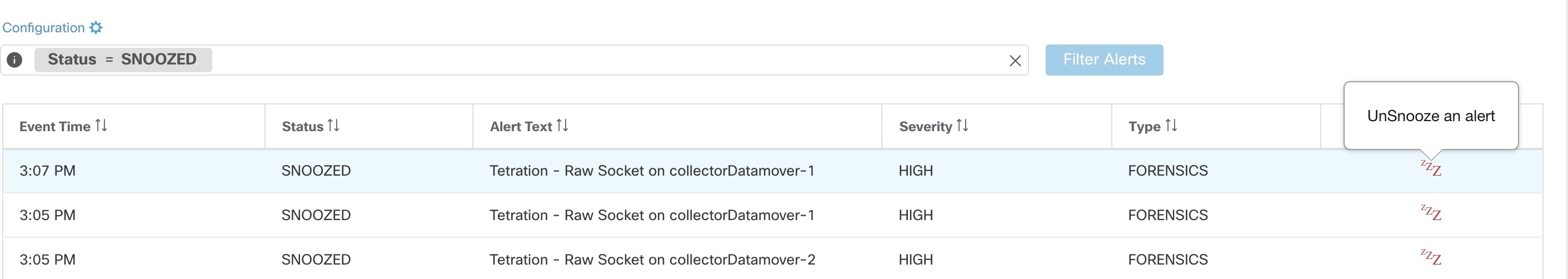 Cisco Secure Workload User Guide - Alerts [Support] - Cisco