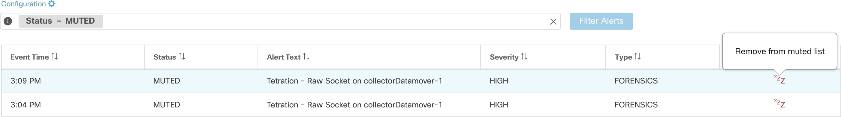 Cisco Secure Workload User Guide, Release 3.7 - Alerts [Cisco Secure ...
