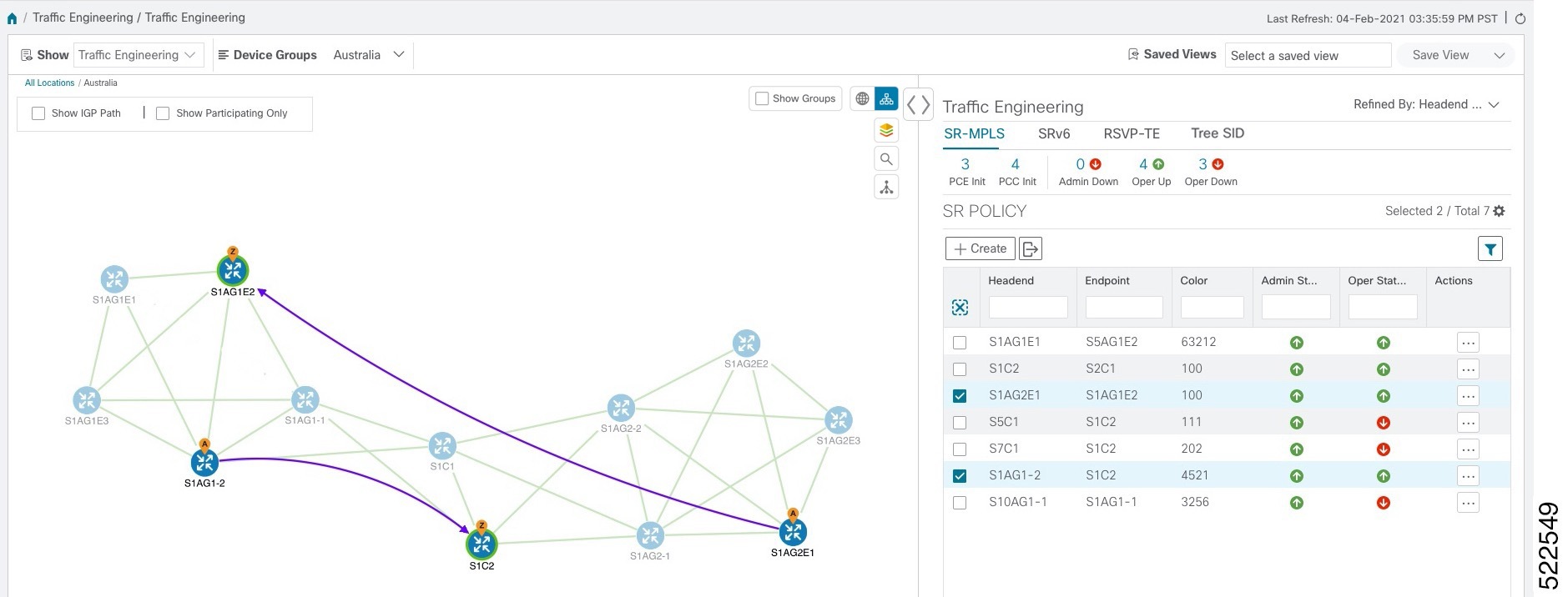 Cisco Crosswork Optimization Engine 5.0 User Guide - SR-MPLS and SRv6 [Cisco Crosswork Network ...
