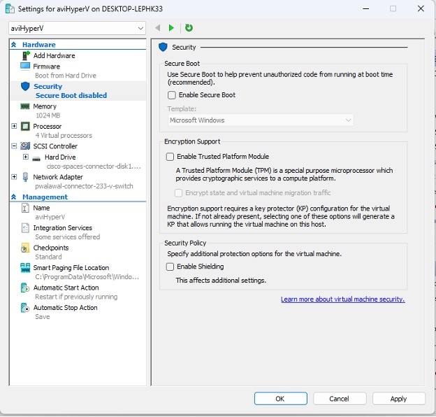 Cisco Spaces Connector 3 Configuration Guide Cisco Spaces Connector Hyper V Cisco Spaces
