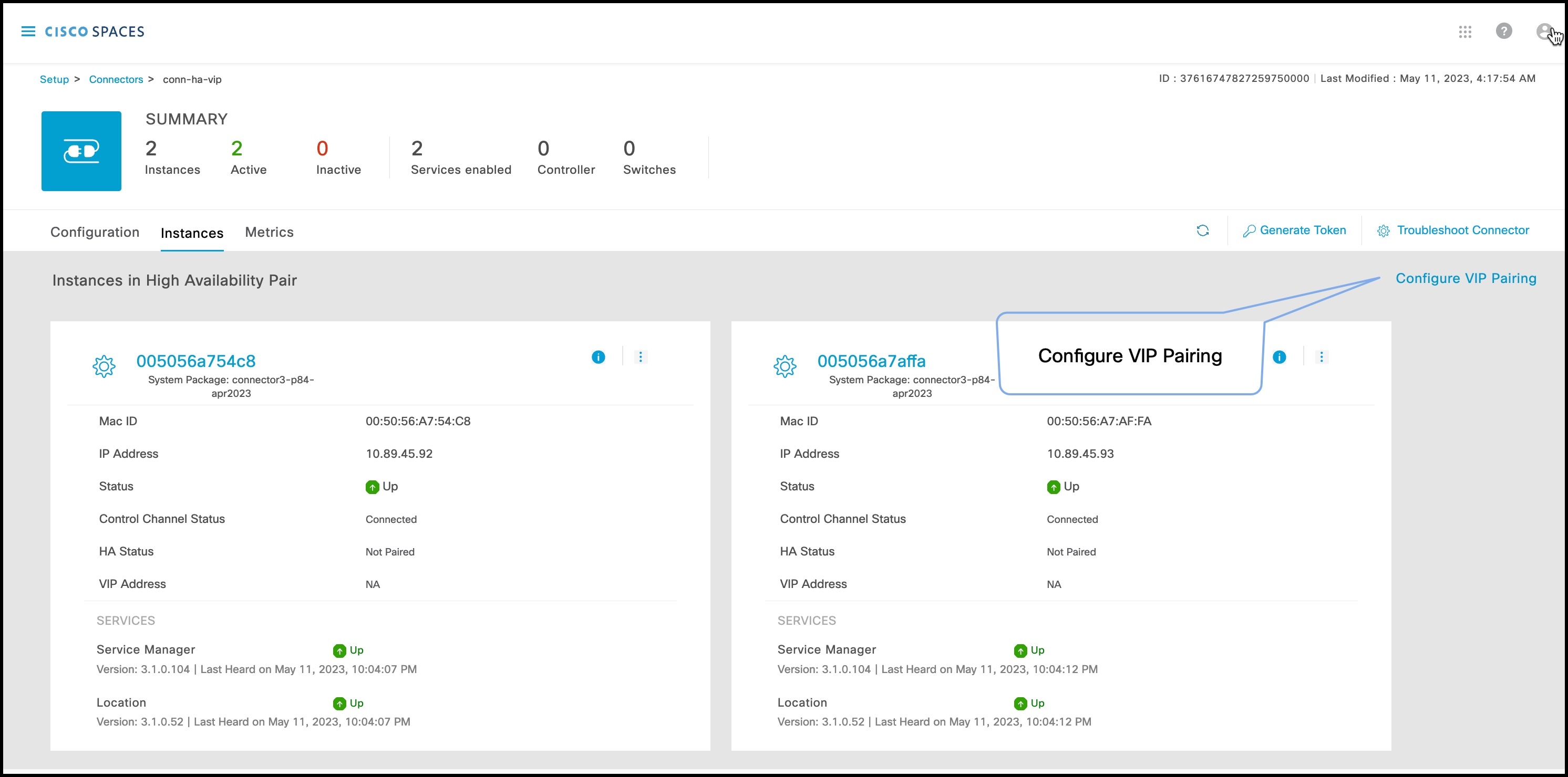 Cisco Spaces: Connector 3 Configuration Guide - High Availability [Cisco Spaces] - Cisco