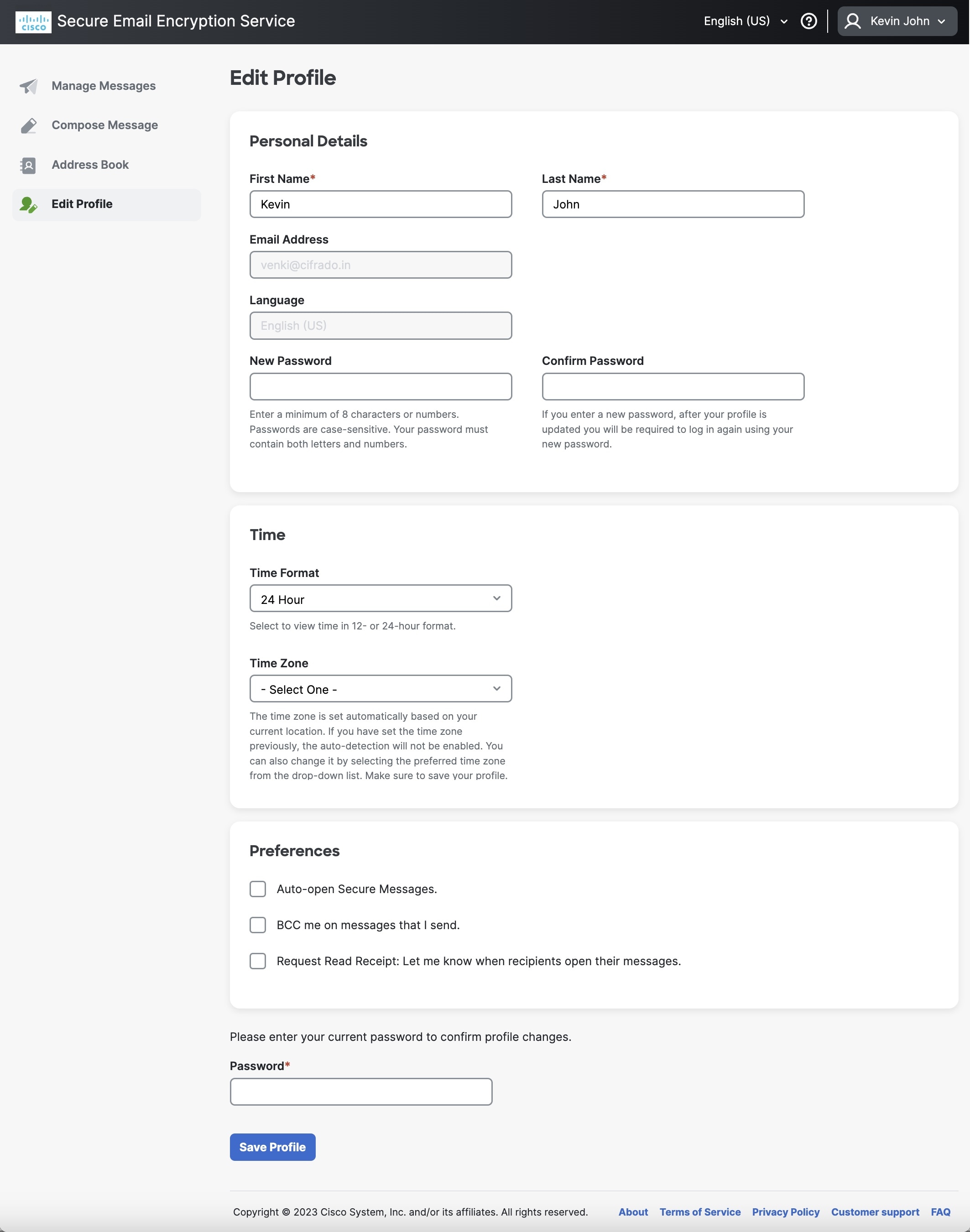Recipient Guide for Cisco Secure Email Encryption Service 10.0 - Overview of Sending Email ...