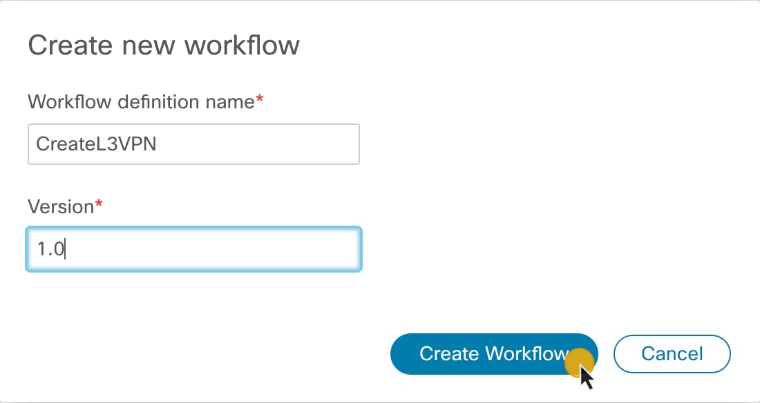 Cisco Crosswork Workflow Manager 11 Get Started Guide Run Example Workflow Using Cisco Nso