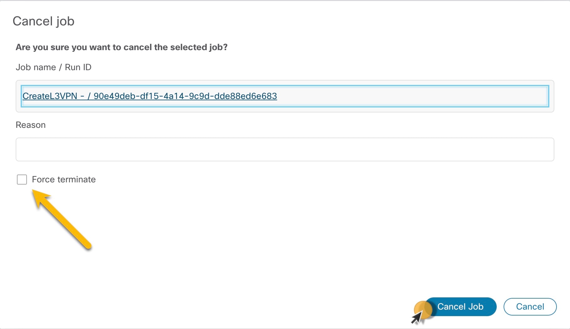 Cisco Crosswork Workflow Manager 1.1 Operator Guide - Jobs [Cisco ...